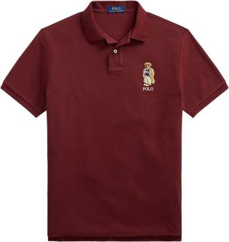 Ralph Lauren Homme, Tops, Rouge, Taille: M Polo Bear Polo