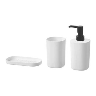 IKEA Storavan Ensemble de salle de bain 3 pi&egrave;ces Blanc Taille S