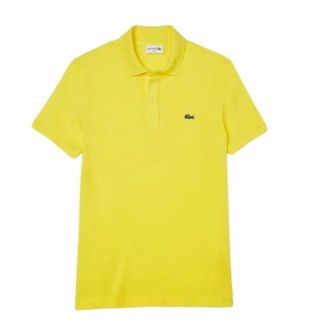 Lacoste Homme, Tops, Jaune, Taille: S Polo Slim Piqu&eacute;