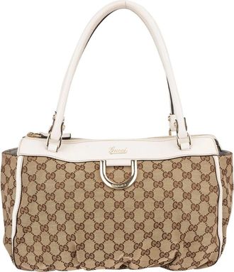 Gucci Crossbody Bags - Gucci GG Monogram Abbey Handbag - Gr. unisize - in Braun - für Damen