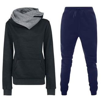 Generic Ensemble de v&ecirc;tements de d&eacute;tente pour femme - Tenue quotidienne d&eacute;contract&eacute;e &agrave; manches longues - Haut &agrave; poches - Pantalon - Chemise - Pantalon - Tenue