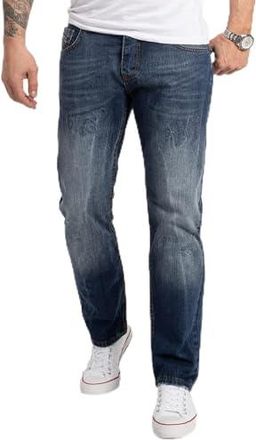 Rock Creek Rock Creek Jean stretch pour homme coupe classique d&eacute;lav&eacute; tailles W29 &agrave; W44, 29W x 32L