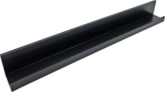 Meinposten Fotoleiste Bilderleiste Schweberegal Holzregal Wandregal Bücherregal Wandboard (Schwarz, Klein 58x6x7 cm)