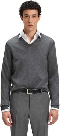 HUGO BOSS Pullover f&uuml;r Herren, Jerseyware, Formell, Regul&auml;r (Mittelgrau)