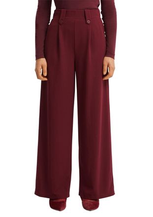 QS by s.Oliver Wide-Leg Hose aus Interlockjersey