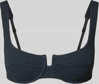 MC2 Saint Barth Bikini-Oberteil mit Strukturmuster Modell Amira