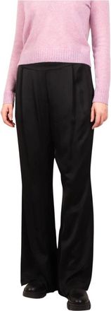 Daniele Fiesoli Femme, Pantalons, Noir, Taille: 38 FR Viscose Hose