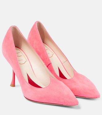 Roger Vivier Pumps I Love Vivier aus Veloursleder