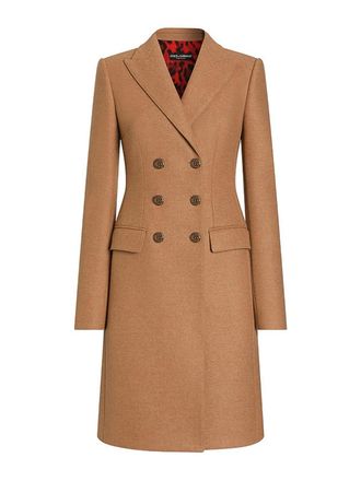 Dolce & Gabbana Manteau Au Genou - Beige