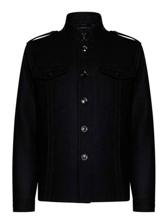 Tom Ford Manteau Au Genou - Noir