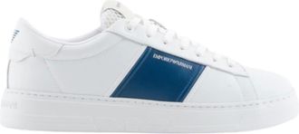 Emporio Armani Homme, Chaussures, Blanc, Taille: 41 EU Low Top Baskets