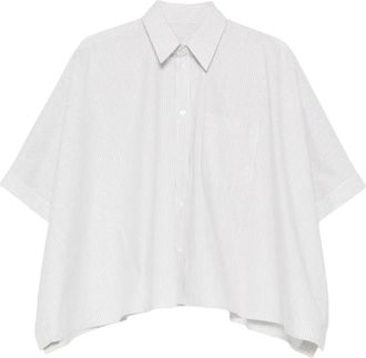Maison Margiela Femme, Blouses et Chemises, Blanc, Taille: 38 FR Striped Shirt