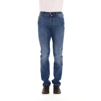 Jacob Cohen Leather Label Bard Jeans - - Jeans - Herren - Blau - W37