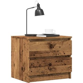 vidaXL Nachttische 2 Stk. Altholz-Optik 50x40x43,5 cm Holzwerkstoff - Vidaxl
