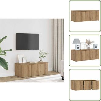 vidaXL Vidaxl - TV-Schrank Artisan-Eiche 80x34x30 cm Holzwerkstoff - TV-Schrank - TV-Schr&auml;nke - TV-St&auml;nder - TV-Board