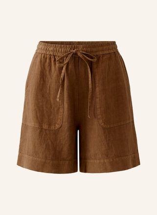 Oui Leinenshorts braun