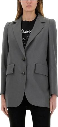 Max Mara Blazer Kitten - Femme - Vestes - Gris - Taille: 36 FR