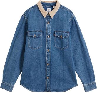 Levi's Herren Relaxed Fit Western Hemd Blue Stonewash (Blau) XS