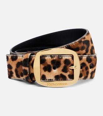 Dolce & Gabbana Ceinture en cuir fa&ccedil;on poulain