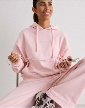 Aim'n Ballerina Apparel - Sweat &agrave; capuche en tissu &eacute;ponge &eacute;pais - Rose ballerine