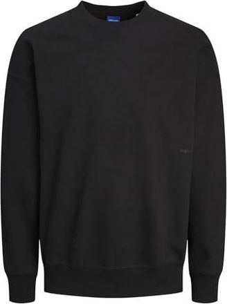 Jack & Jones Jorvibe Spongy Sweat Crew Neck Maillot de surv&ecirc;tement, Noir, M Homme