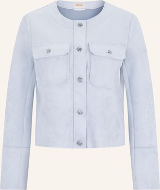 Cartoon Cartoon Kastenjacke Aus Jersey In Lederoptik blau