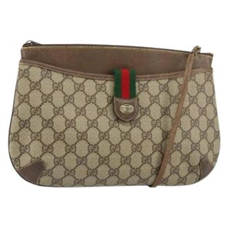 Gucci Sac bandouli&egrave;re en toile vintage Pre-owned - Femme - Pre-owned - Beige - Taille: ONE Size