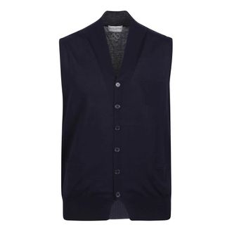 Ballantyne V-neck Strickware - - Jackets - Herren - Blau - M