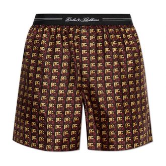 Dolce & Gabbana Seidenshorts - - Shorts - Herren - Braun - M