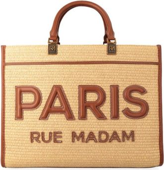 Rue Madam Femme, Sacs, Brun, Taille: ONE Size Iconique Tote Straw