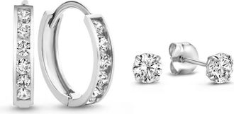 Isabel Bernard Ohrringe - Cadeau dIsabel 585 Weißgold Geschenkset - Gr. unisize - in Weiß - für Damen