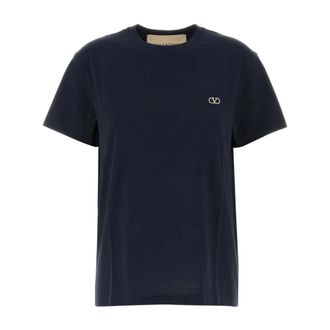 Valentino Garavani Femme, Tops, Bleu, Taille: 40 FR VG Embroidery T-Shirt
