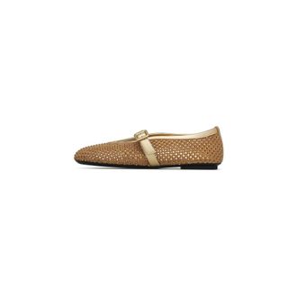 Loriblu Femme, Chaussures, Brun, Taille: 35 EU Ballerines en daim orn&eacute;es de cristaux
