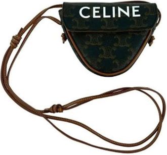 Celine Pre-owned Pochette Vintage Sac Bandouli&egrave;re - Femme - Pre-owned - Brun - Taille: ONE Size
