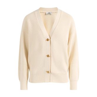 Elisabetta Franchi Maglia Tricoto - - Knitwear - Damen - Beige - L
