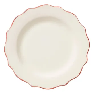Anna + Nina Assiette Carmine Scalloped Anna + Nina