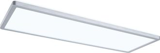 Paulmann 71010 LED Panel Atria Shine 3-Step-Dim eckig, Dimmbar Tageslichtweiß, Lichtpanel Kunststoff 4000 K, Chrom Matt, Incl. 1x22 W, 580 x 200 mm