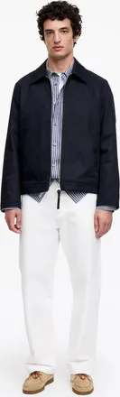 Arket Harrington-Jacke Aus Baumwolle -Blau