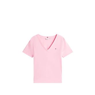 Tommy Hilfiger Baumwoll-T-Shirt in Rosa