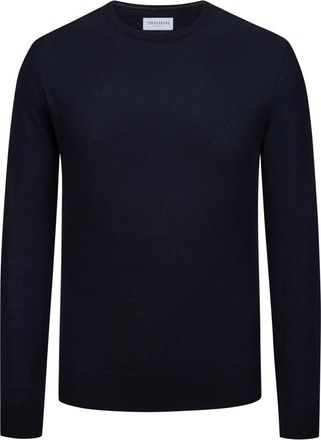 Tom Rusborg Leichter Rundhalspullover aus maschinenwaschbarer Merinowolle in