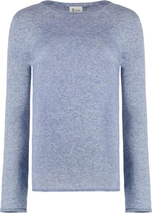 THE (ALPHABET) Femme, Pulls, Bleu, Taille: 38 FR Pull en mélange soie et cachemire
