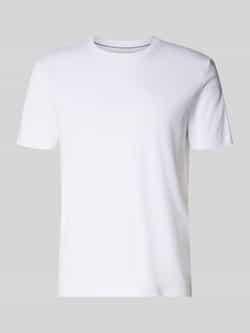 Christian Berg T-Shirt mit geripptem Rundhalsausschnitt