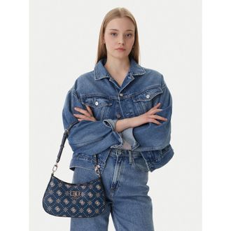 Guess Handtasche Guess Emelie Logo HWGP99 28180 Dunkelblau