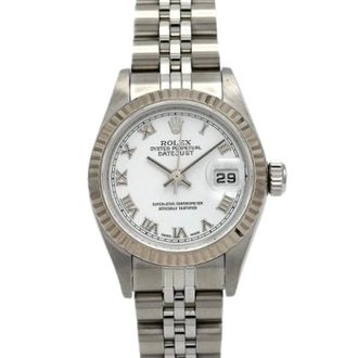 Rolex Pre-owned Datejust Acier Inoxydable Or Blanc - Femme - Pre-owned - Blanc - Taille: ONE Size