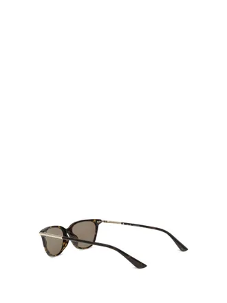 Alexander McQueen Womens Cat-Eye Sunglasses Tortoiseshell Acetate Brown