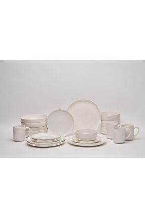 Novel Kombiservice Marbella, Beige, Keramik, 20-teilig, Uni, 410 ml,700 ml, Lfgb, lebensmittelecht, Essen & Trinken, Geschirr, Geschirr-Sets, Kombiservice