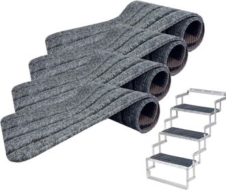 Generico Stufenmatte - Mehrschichtige Stufenmatte mit Anti-Rutsch-Funktion, Schmutzabweisend und robust Treppenmatte f&uuml;r Wohnmobile Au&szlig;entreppen