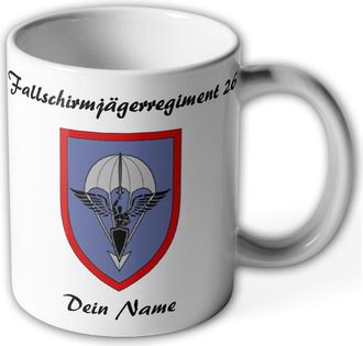 Copytec Tasse personalisierbar FschJgRgt 26 Fallschirmj&auml;gerregiment Heer Wappen 41498