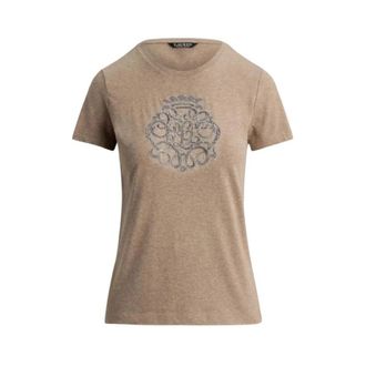 Ralph Lauren Katlin Kurzarm-T-Shirt - - Tops - Damen - Beige - L