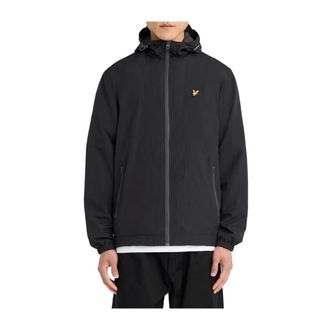 Lyle & Scott Veste d&eacute;perlante zipp&eacute;e contrast&eacute;e - Homme - Sport - Noir - Taille: M